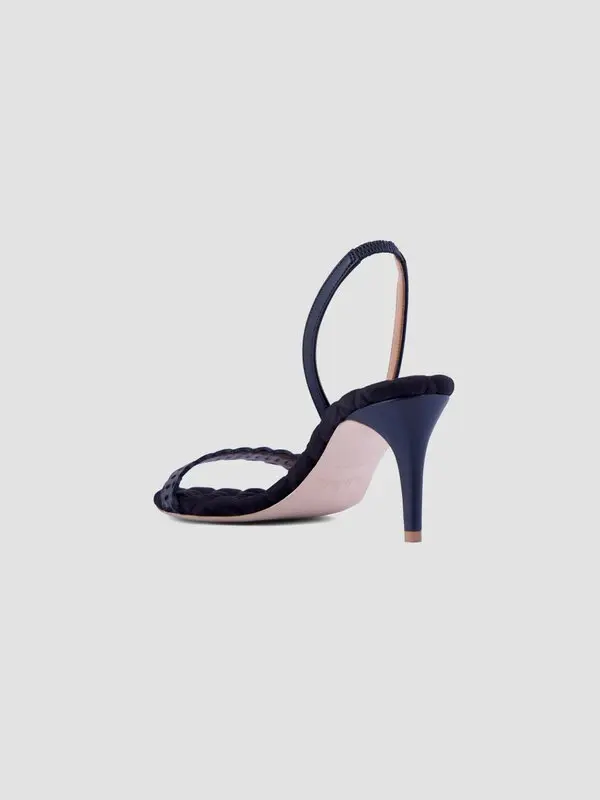 Aera Claudia 70mm Slingback Sandals - Black