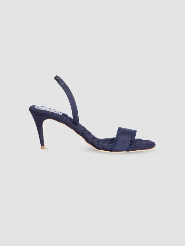 Aera Claudia 70mm Slingback Sandals - Navy