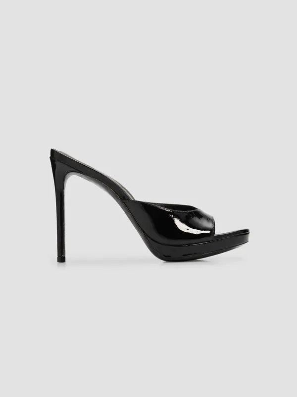 Schutz Sally 100mm Patent Leather Sandals