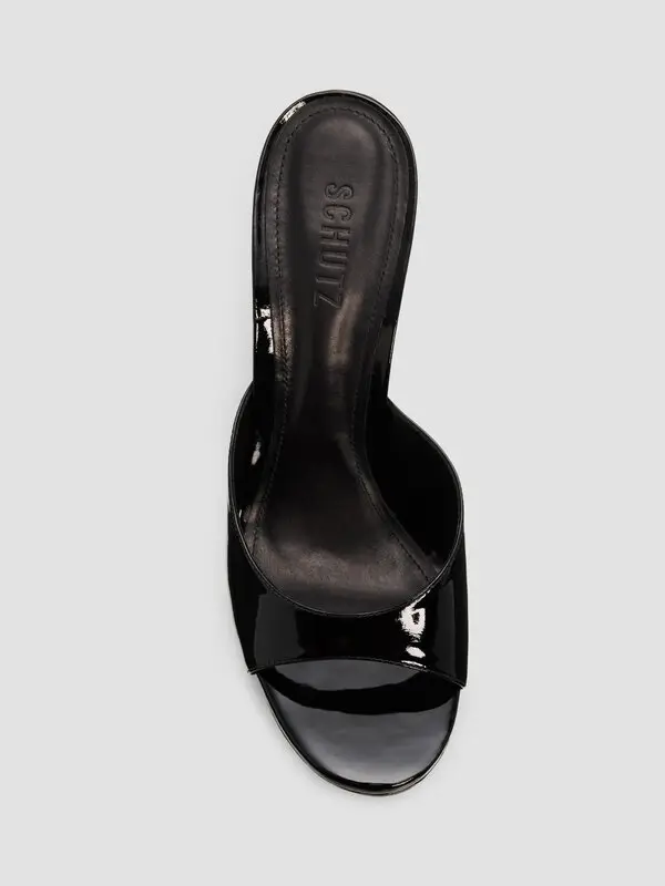 Schutz Sally 100mm Patent Leather Sandals