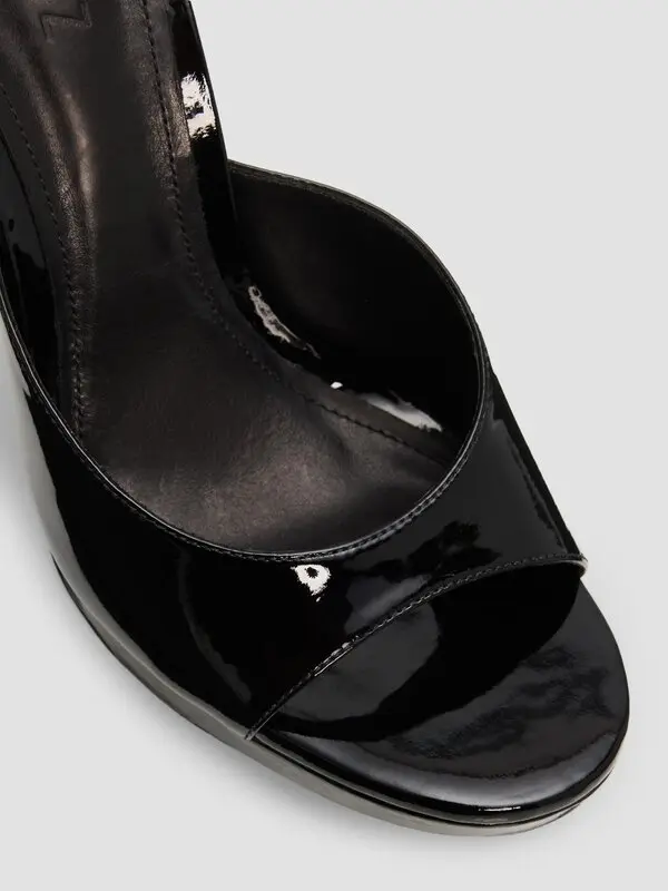 Schutz Sally 100mm Patent Leather Sandals
