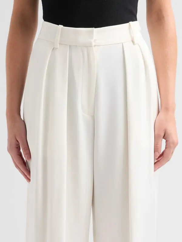 Adam Lippes Dylan Silk Pleated Wide-leg Pants
