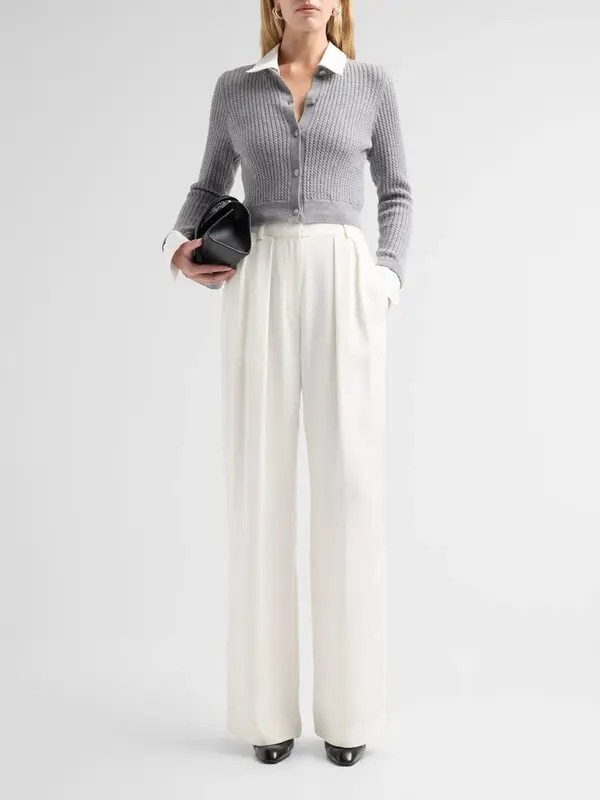 Adam Lippes Dylan Silk Pleated Wide-leg Pants