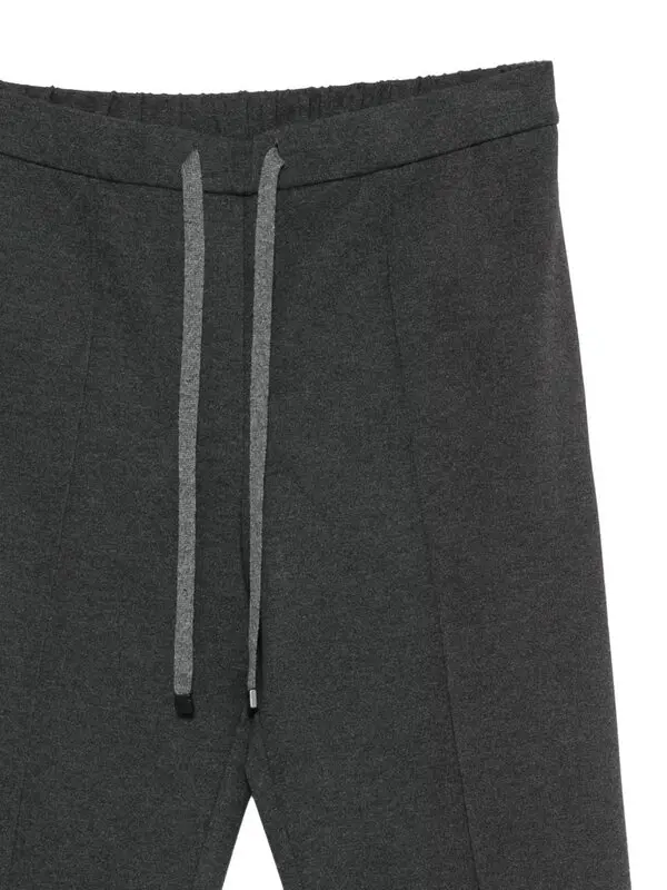 LE TRICOT PERUGIA Drawstring-waist Turn-up Trousers