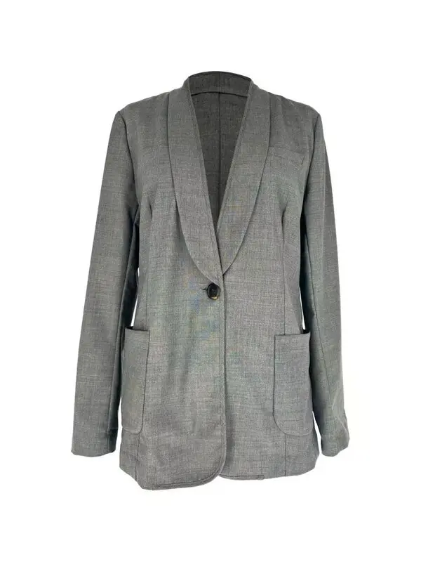 Brunello Cucinelli 2020s Shawl-lapel Blazer