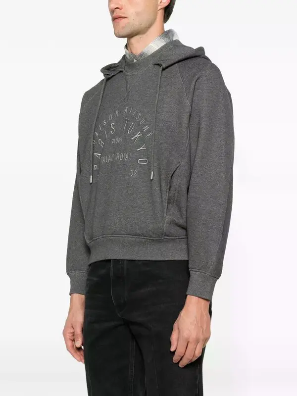 Maison Kitsuné Palais Royal Logo-embroidered Hoodie