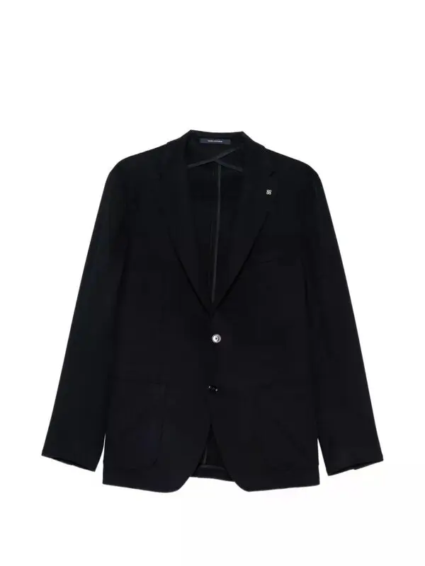 Tagliatore Single-breasted Notch-lapel Blazer - Blue