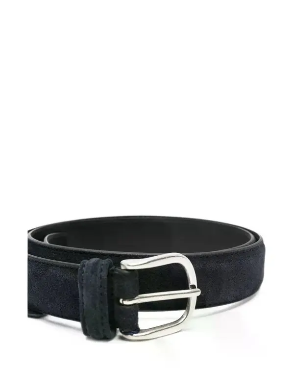 Anderson's Suede Leather Belt - Blue