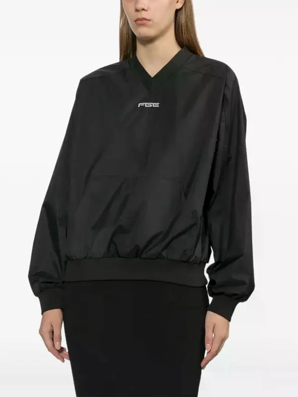 Fear Of God Logo-print V-neck Sweatshirt