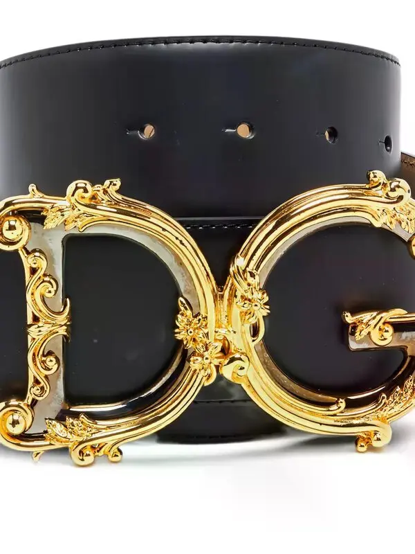 Dolce & Gabbana Dg Baroque Leather Belt