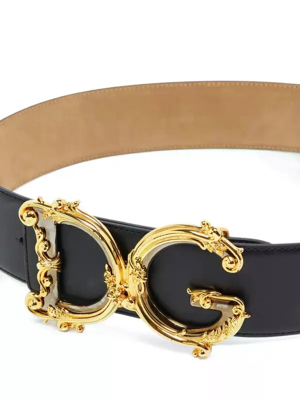 Dolce & Gabbana Dg Baroque Leather Belt