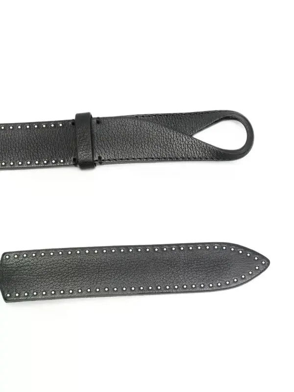 Orciani Stud-embellished Leather Belt
