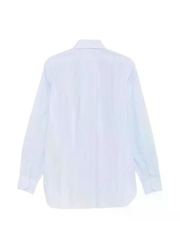 BARBA NAPOLI Striped Spread-collar Shirt