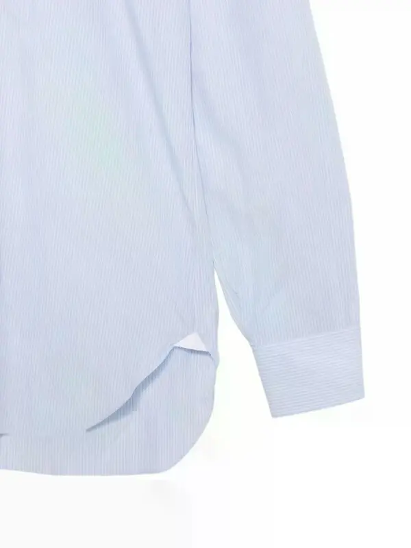 BARBA NAPOLI Striped Spread-collar Shirt
