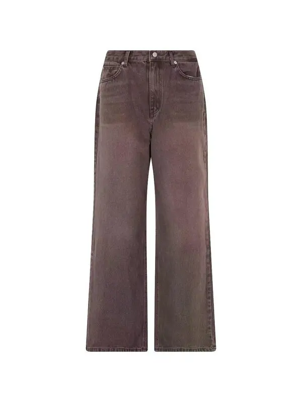 LA PISCINE High-waisted Wide-leg Jeans