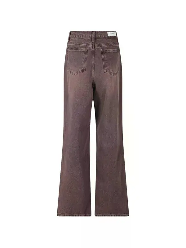 LA PISCINE High-waisted Wide-leg Jeans