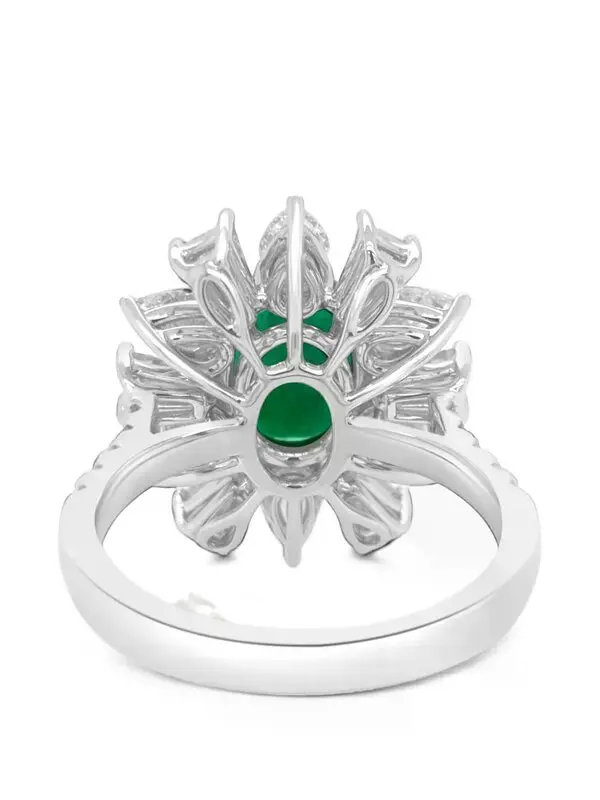 HYT JEWELRY Emerald And Diamond Ring