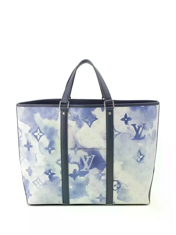 LOUIS VUITTON 2021-2026 Monogram Watercolor Weekend Tote Gm Satchel