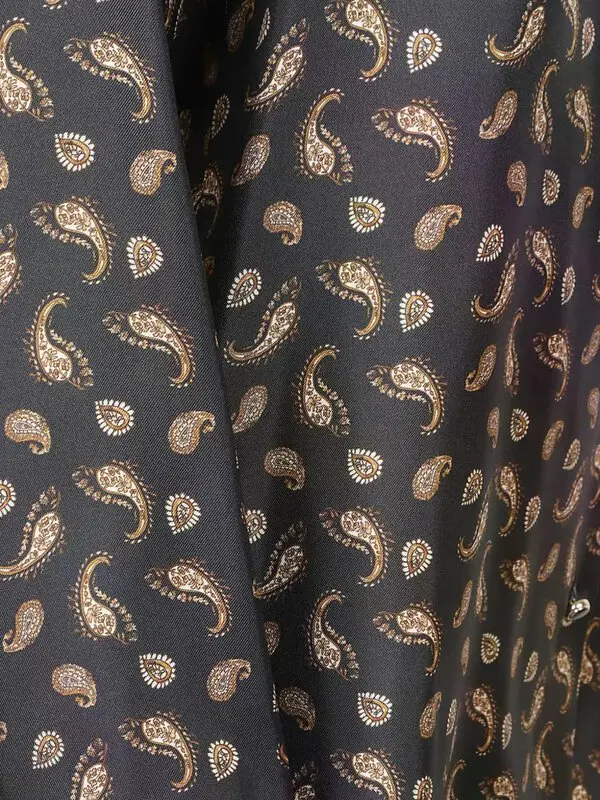 Max Mara Paisley-print Silk Shirt