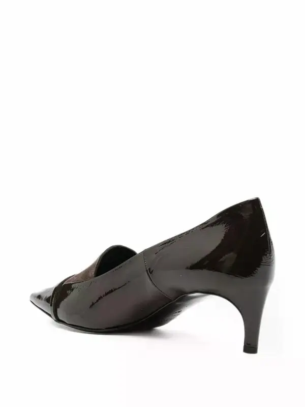 DEL CARLO Buckle-detail Patent Leather Pumps