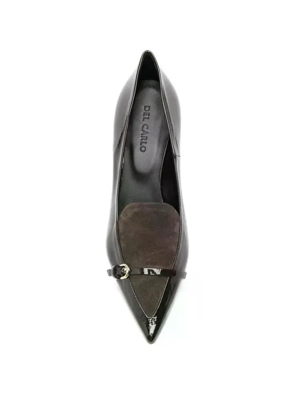 DEL CARLO Buckle-detail Patent Leather Pumps