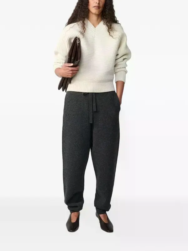 Studio Nicholson Kern Ribbed-knit V-neck Sweater