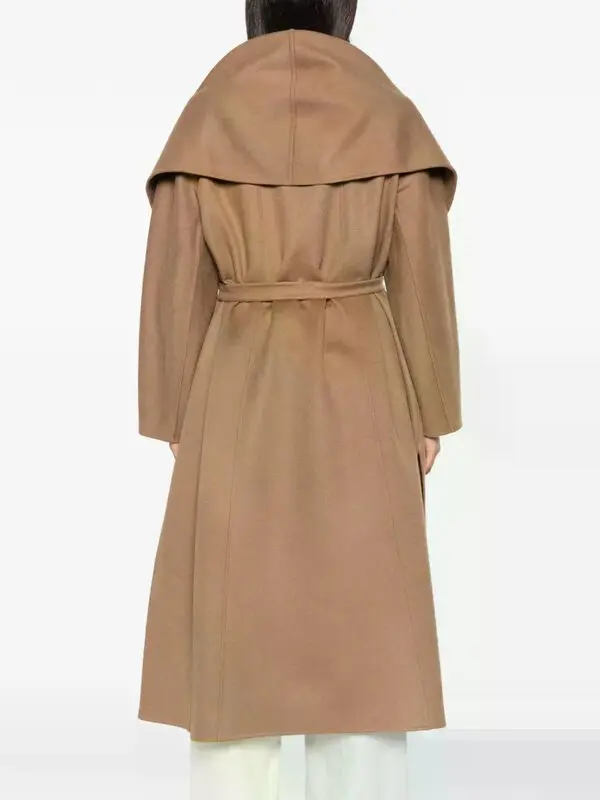 Max Mara Belted Shawl-collar Coat