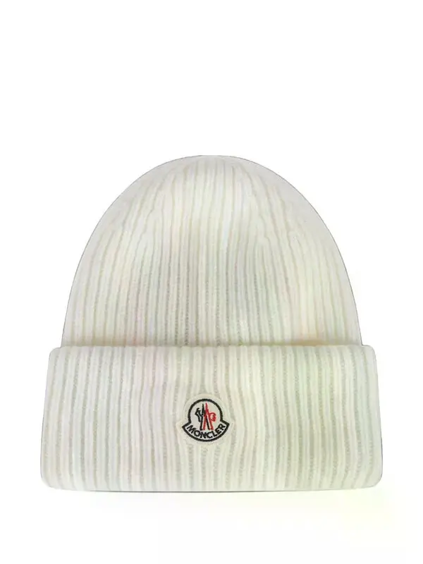 Moncler Wool & Cashmere Beanie - Neutrals
