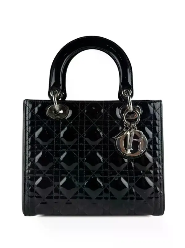 Dior 2015 Medium Patent Cannage Lady Satchel