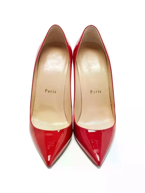 CHRISTIAN LOUBOUTIN Kate Patent Leather Pumps - Red