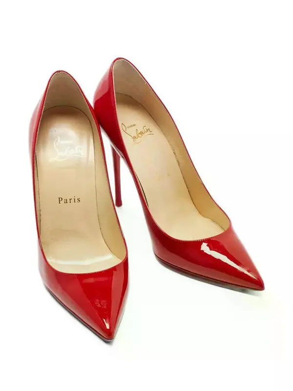 CHRISTIAN LOUBOUTIN Kate Patent Leather Pumps - Red