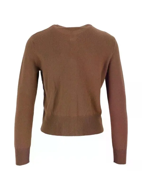 Max Mara Giovane Argyle-knit Cardigan - Brown