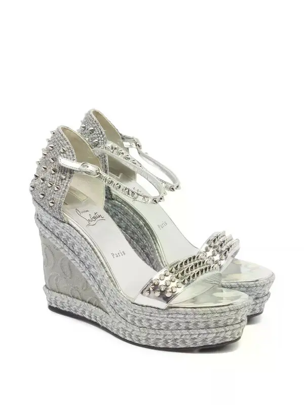 CHRISTIAN LOUBOUTIN Madmonica Spiked Wedge Sandals