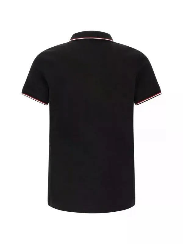 Moncler Logo-patch Tipped Polo Shirt