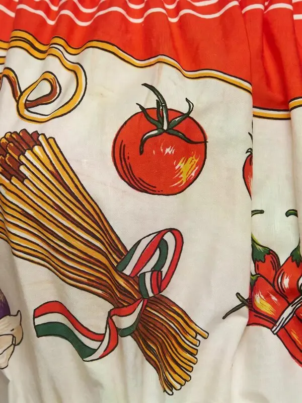 Dolce & Gabbana Printed Off-the-shoulder Midi Dress