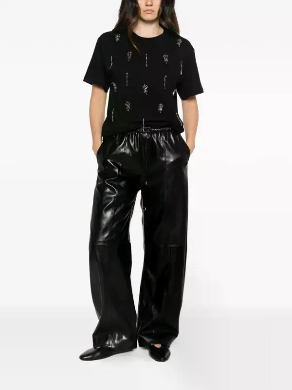 ISABELLE BLANCHE Crystal-embellished T-shirt