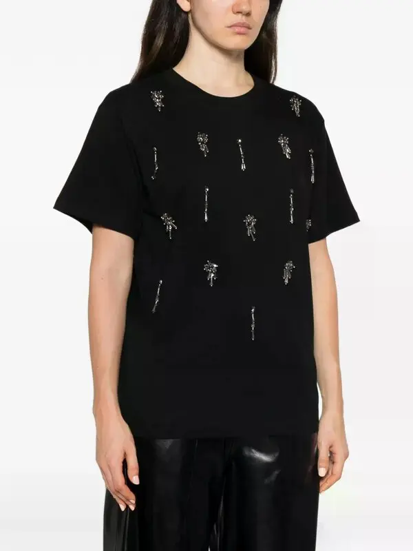 ISABELLE BLANCHE Crystal-embellished T-shirt