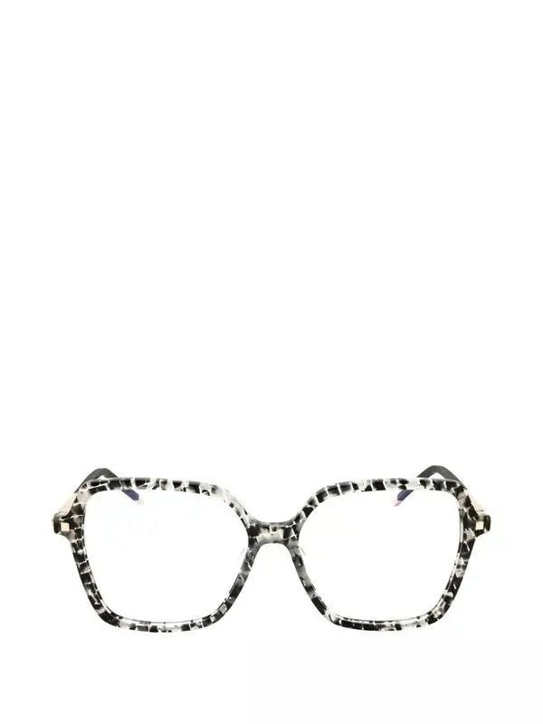 Chopard Tortoiseshell-pattern Square-frame Glasses - Grey
