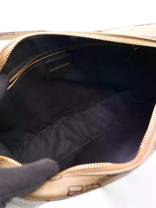 Balenciaga 2018-2026 Medium Bb Monogram Signature Camera Bag Crossbody Bag