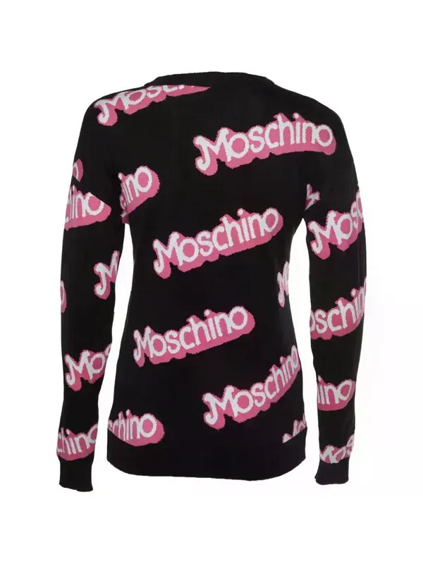 Moschino Barbie Logo Intarsia Sweater