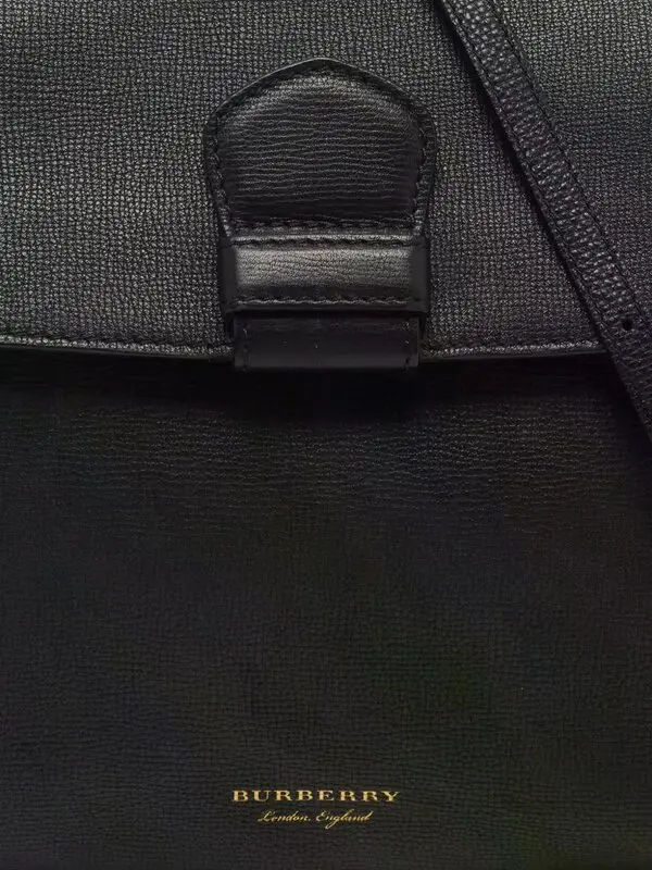 Burberry Medium Camberley House Check Satchel Bag - Black