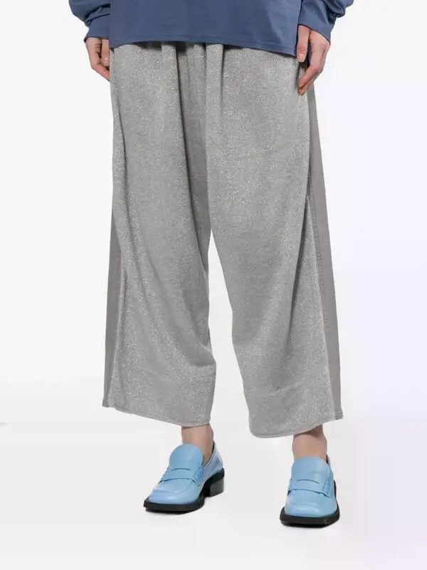Tsumori Chisato Glitter-effect Panelled Trousers - Grey