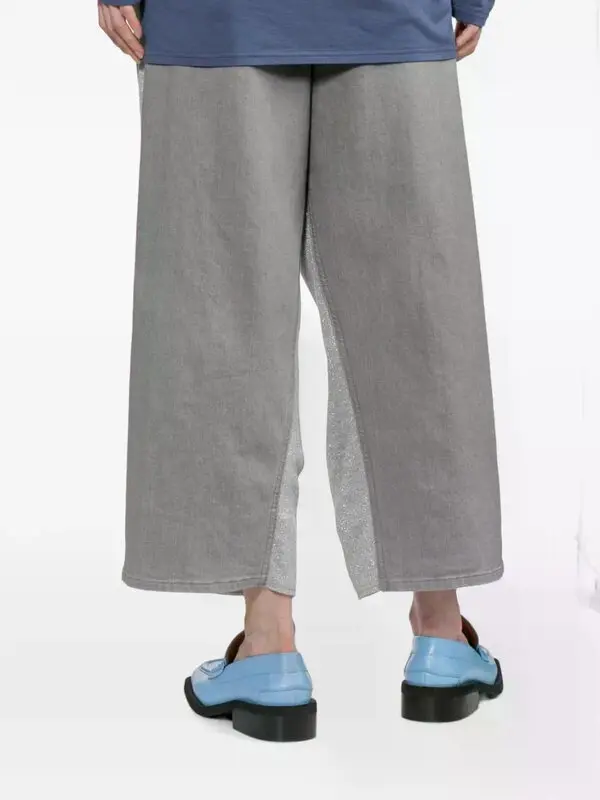 Tsumori Chisato Glitter-effect Panelled Trousers