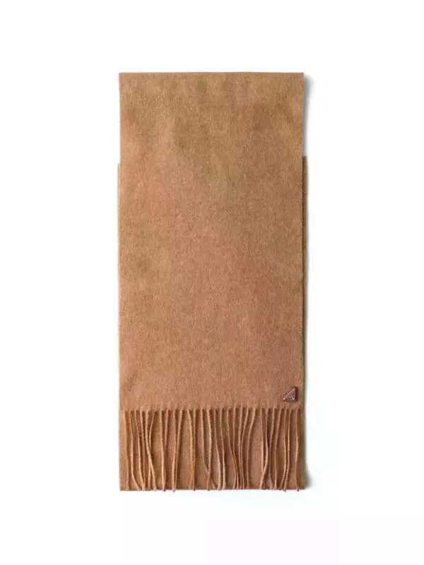 Prada Silk-and-cashmere Scarf - Neutrals