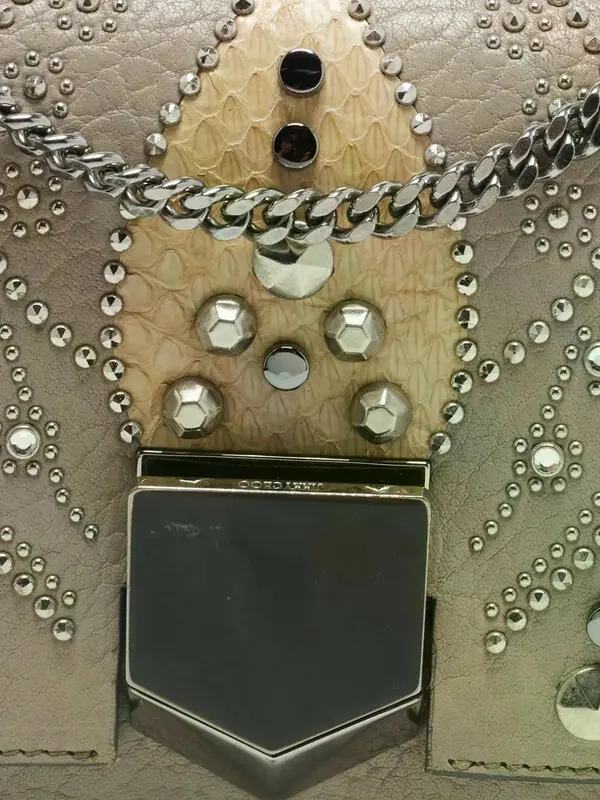 JIMMY CHOO Petite Lockett City Embellished Shoulder Bag