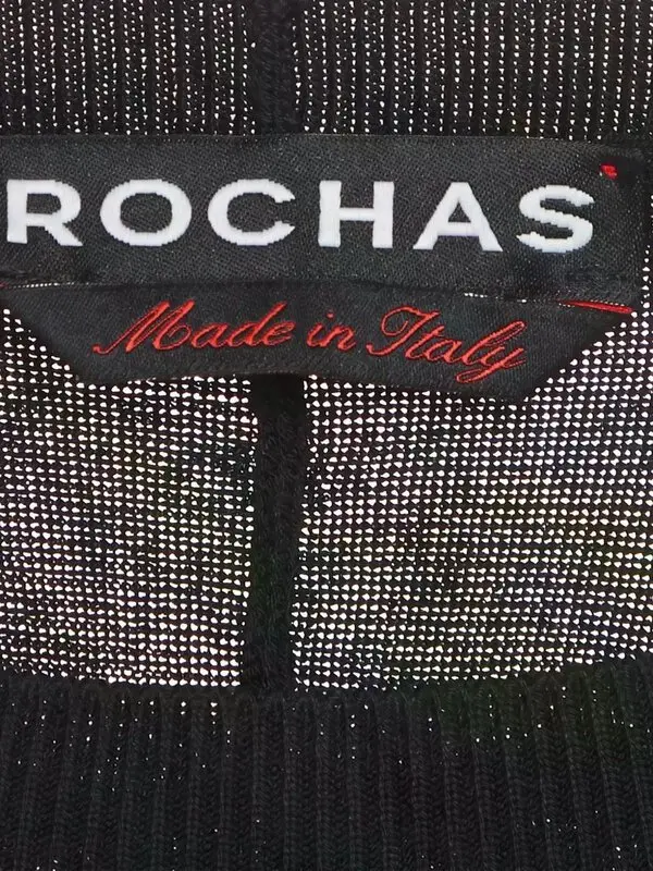 Rochas Cut-out Rib-knit Top