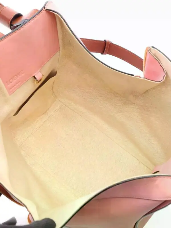 Loewe 2010-2026 Small Tricolor Leather Hammock Satchel
