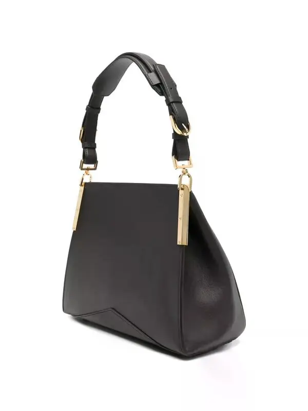 LANVIN Suede-panelled Zipped Shoulder Bag