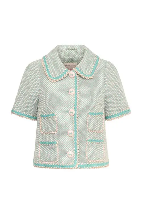 MAISON COMMON Half Sleeve Jacket With Peter Pan Collar