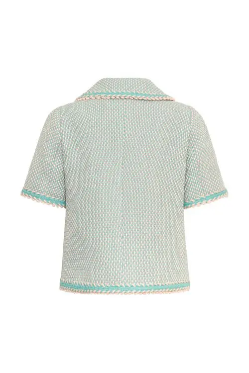 MAISON COMMON Half Sleeve Jacket With Peter Pan Collar